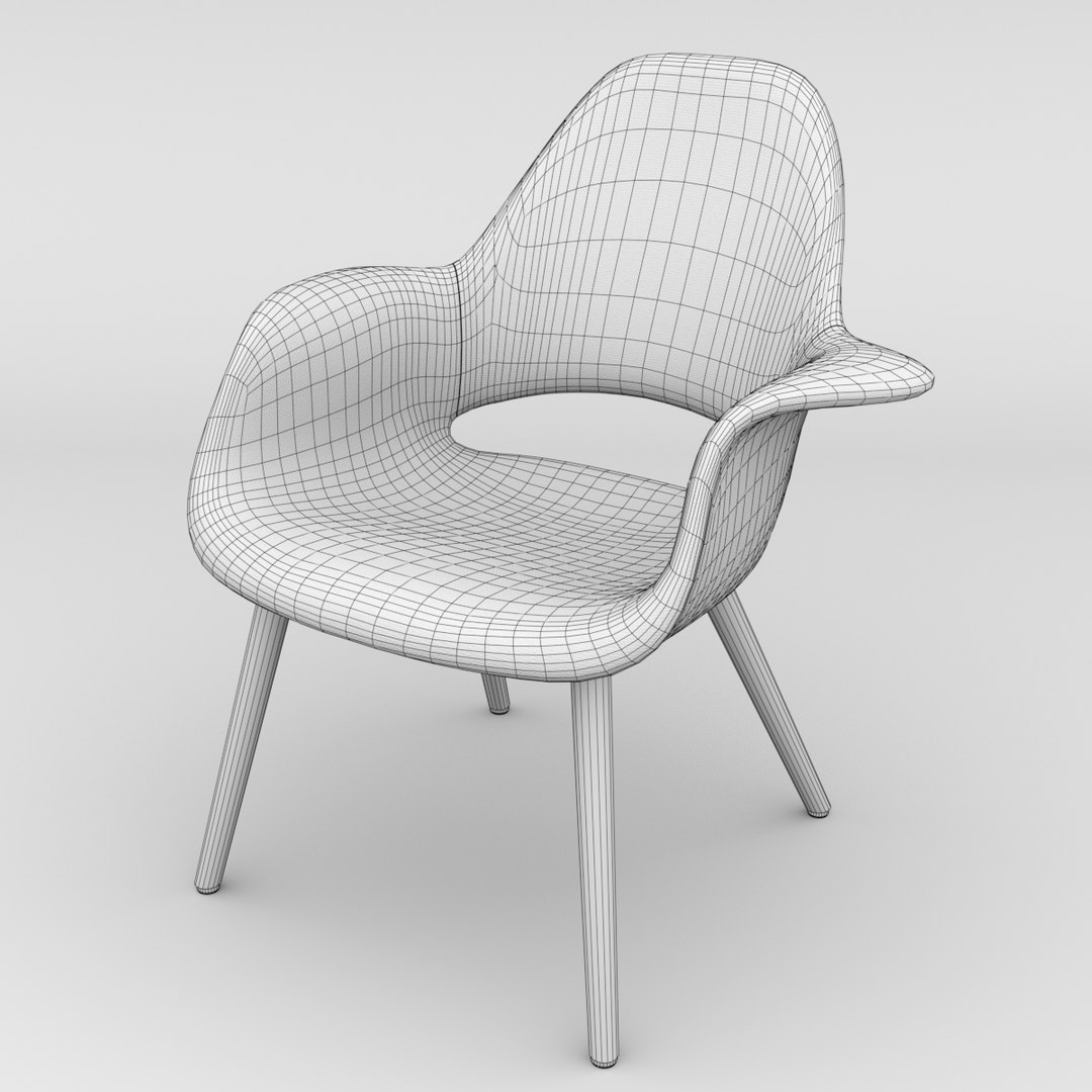 Interior Vitra Organic Chair Model - TurboSquid 1250771