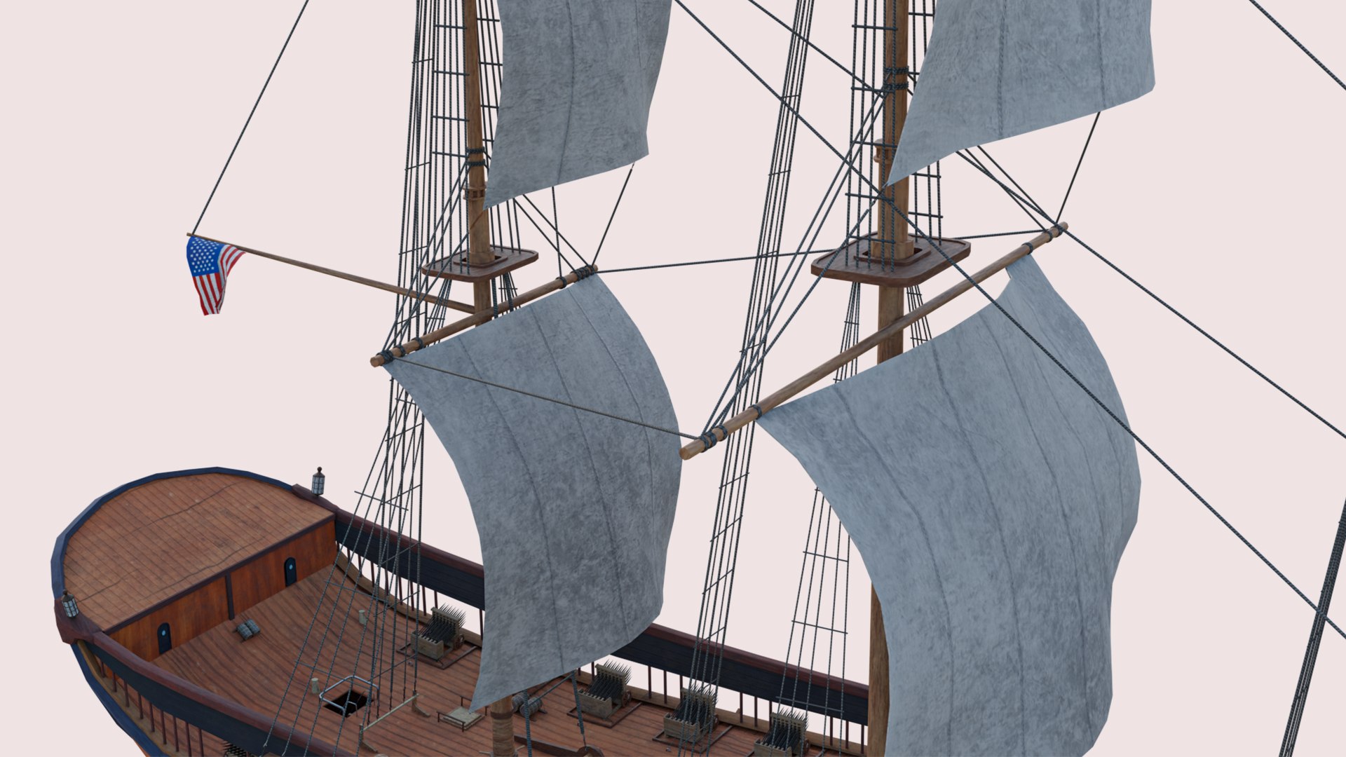 Columbia Ship 3D model - TurboSquid 1800380