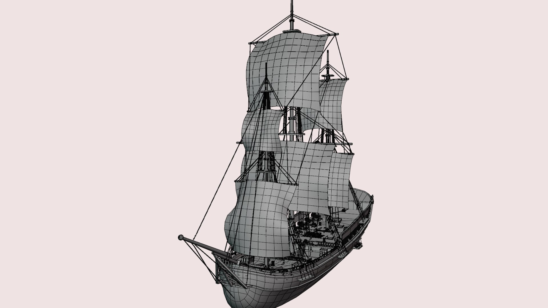 Columbia Ship 3D model - TurboSquid 1800380