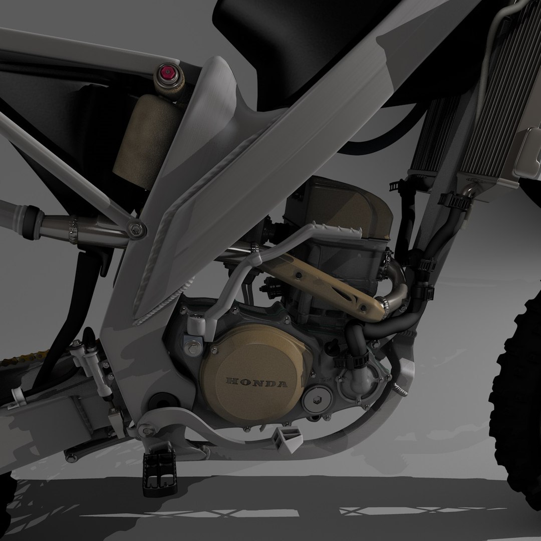 450cr-f Mx Geico Team 3d C4d