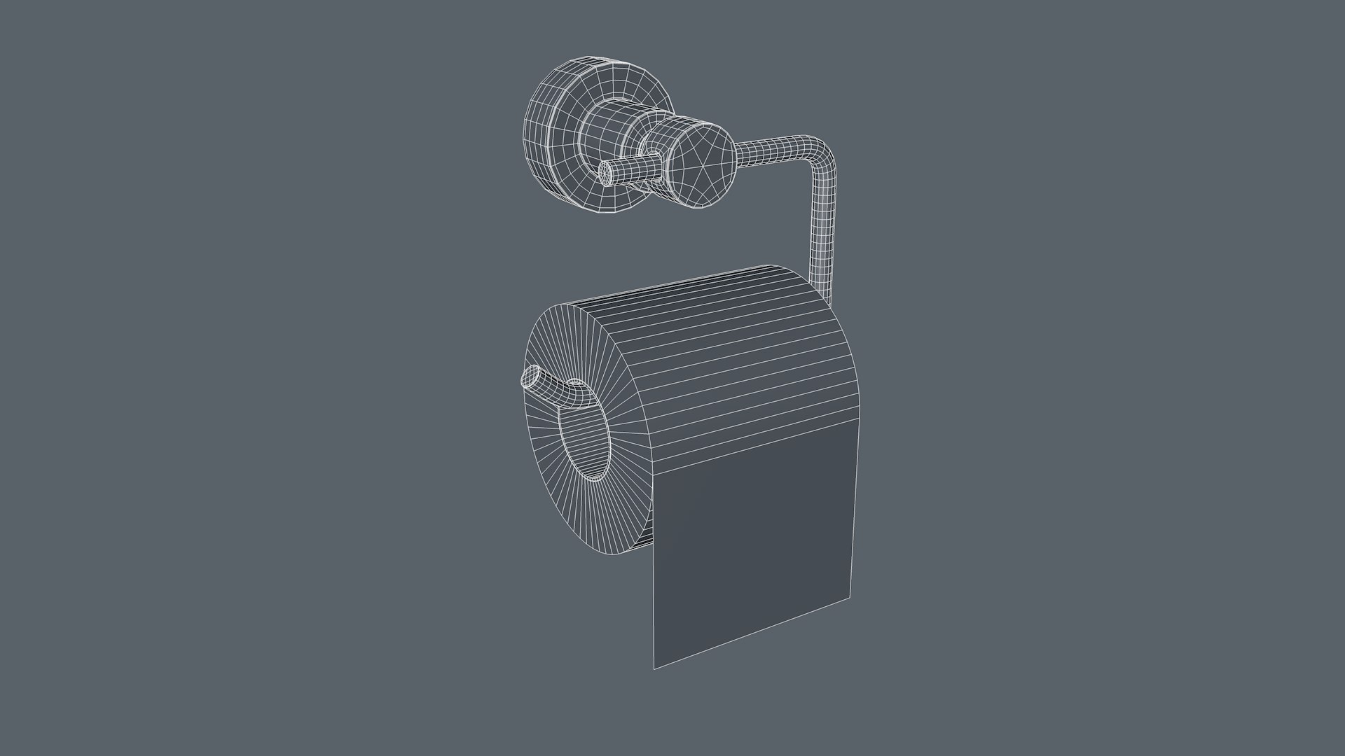 3d model toilet paper holder