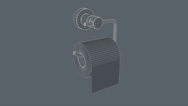 3d model toilet paper holder