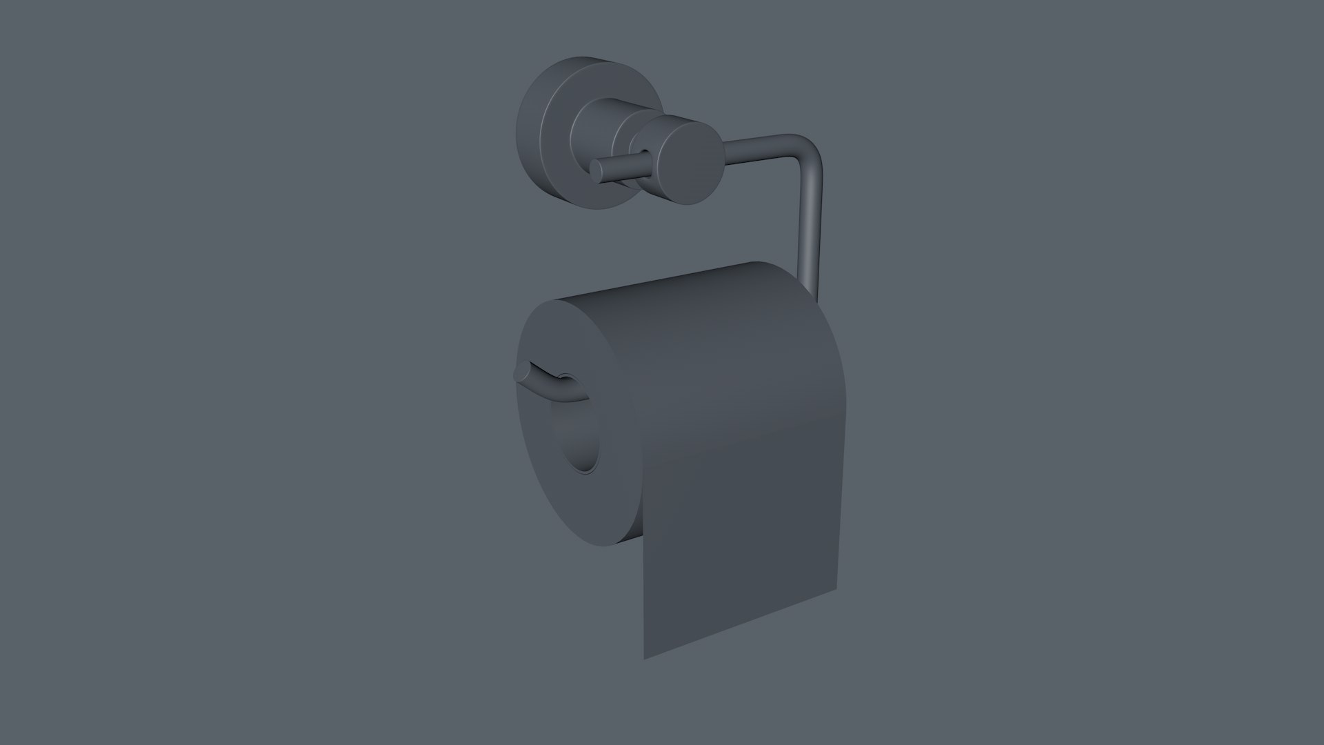 3d model toilet paper holder