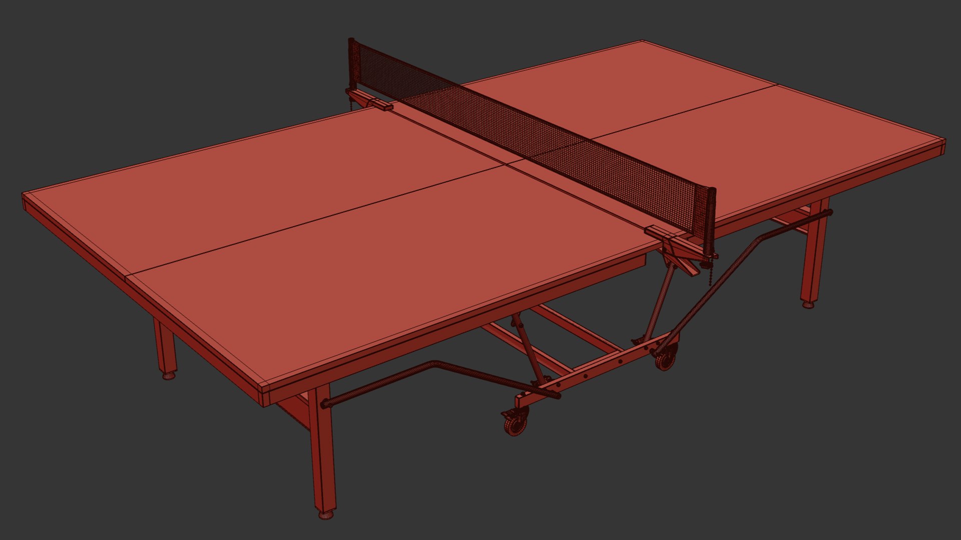 Table tennis table 3D model - TurboSquid 1761978