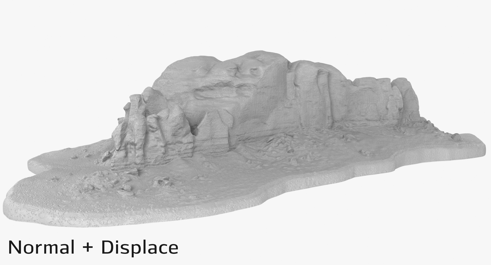 3D sandstone butte 9 model - TurboSquid 1363556