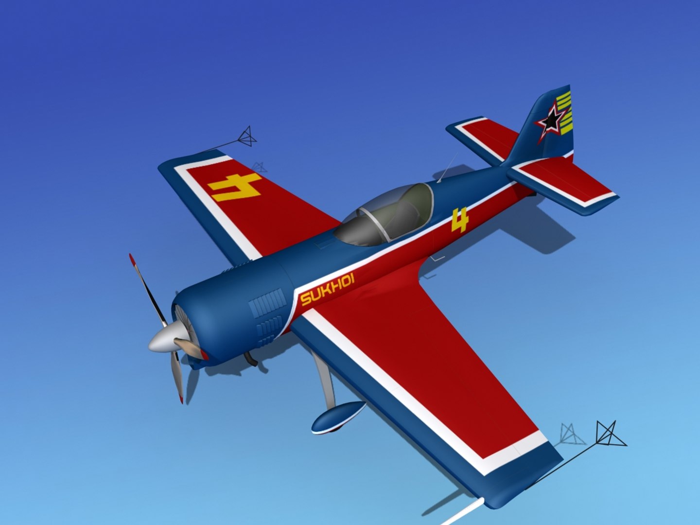 Sukhoi Su-26 Aerobatics 3d Model