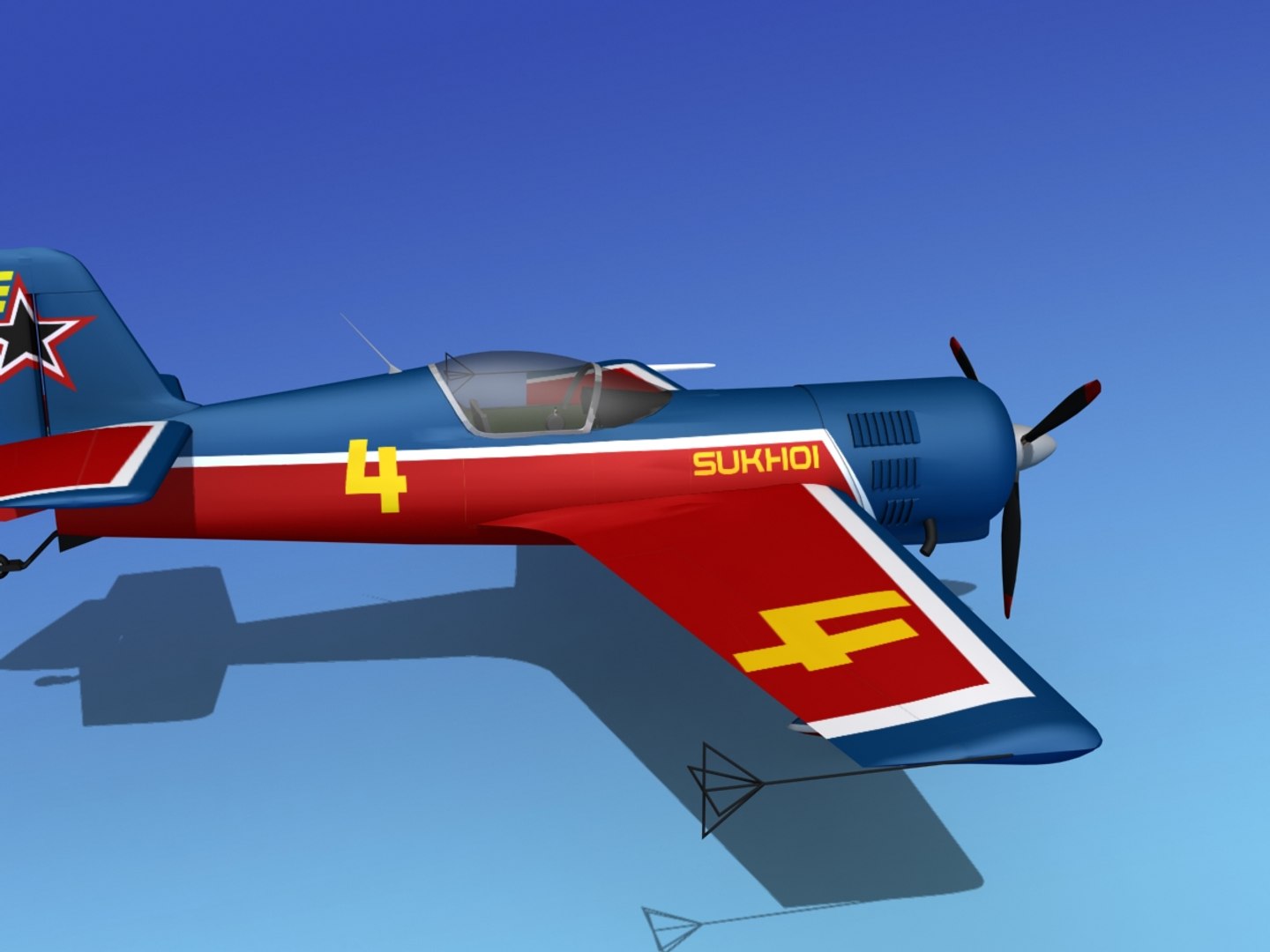 Sukhoi Su-26 Aerobatics 3d Model