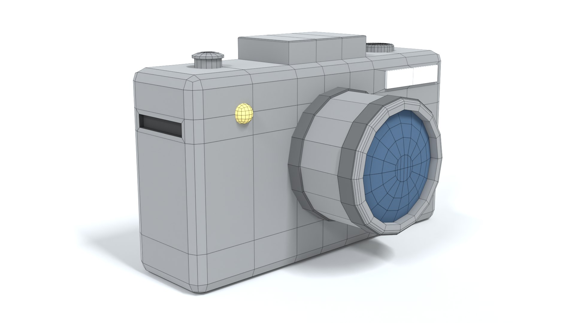 Low Poly Cartoon Photo Camera Model - TurboSquid 1802570