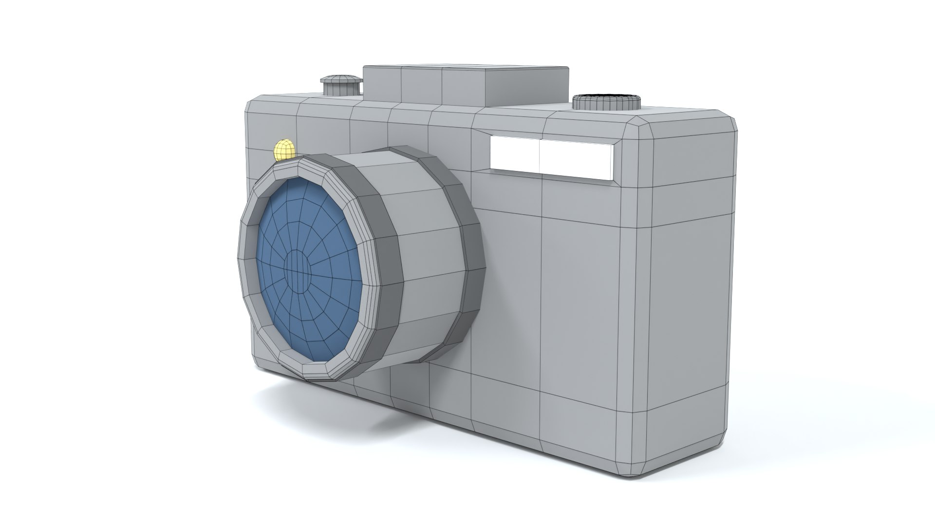 Low Poly Cartoon Photo Camera Model - TurboSquid 1802570
