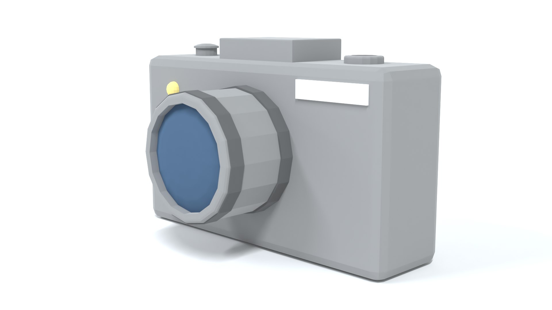 Low Poly Cartoon Photo Camera Model - TurboSquid 1802570