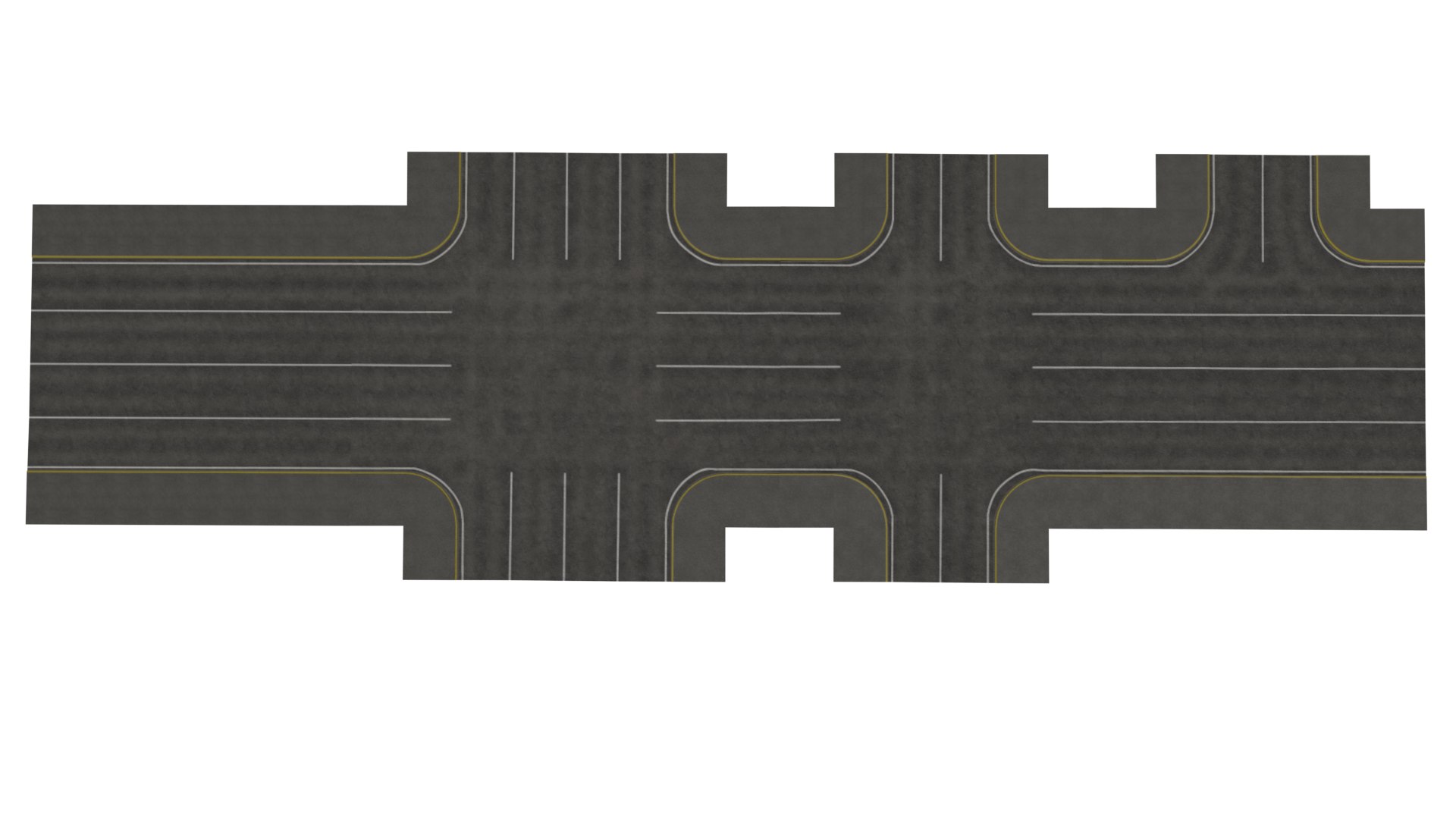 3D Modular Road System - TurboSquid 1981622