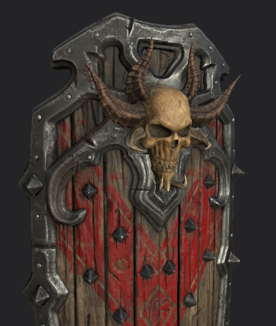 3D Heavy Shield - TurboSquid 1611149