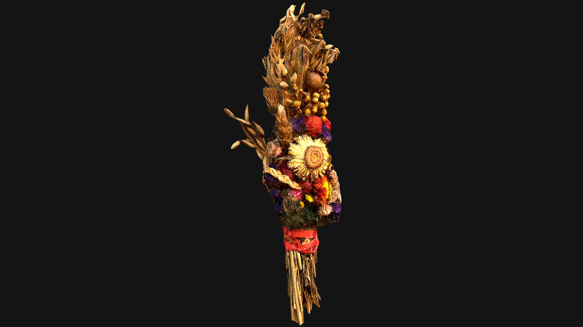Wild Flowers With Herbs Didukh Ukrainian Souvenir 3D Model - TurboSquid ...