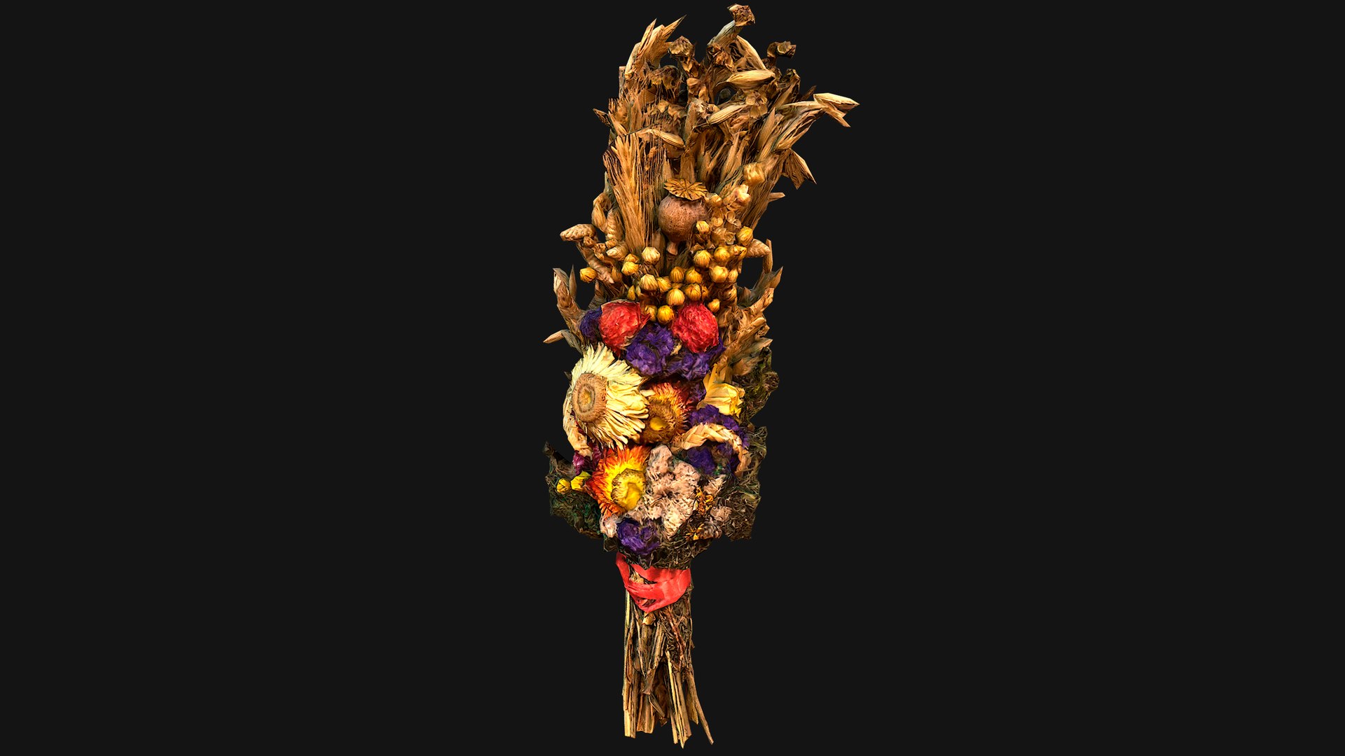 Wild Flowers With Herbs Didukh Ukrainian Souvenir 3D Model - TurboSquid ...