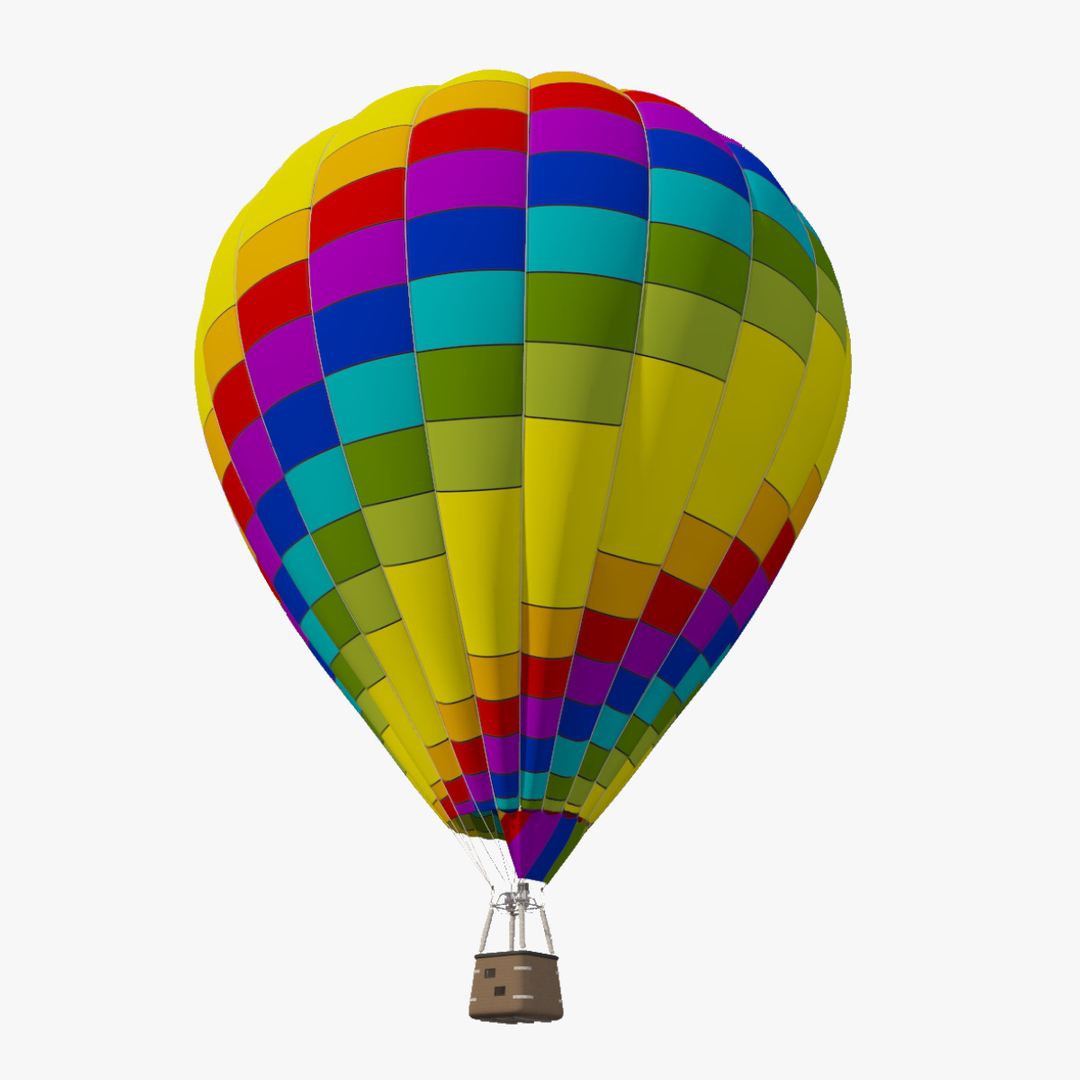 3D Realistic Air Balloon Model - TurboSquid 1261681