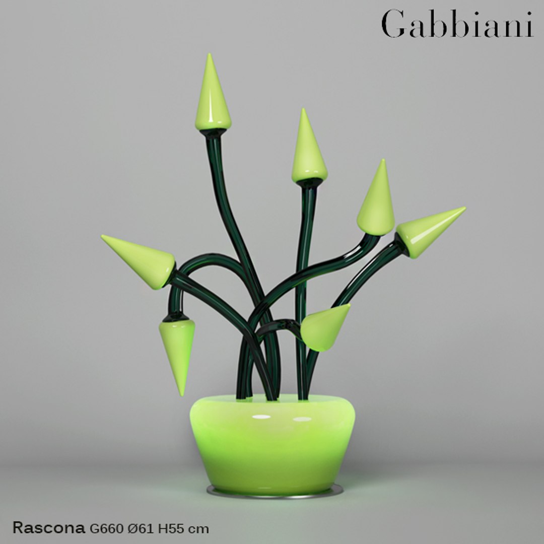 3d model illuminating gabbiani