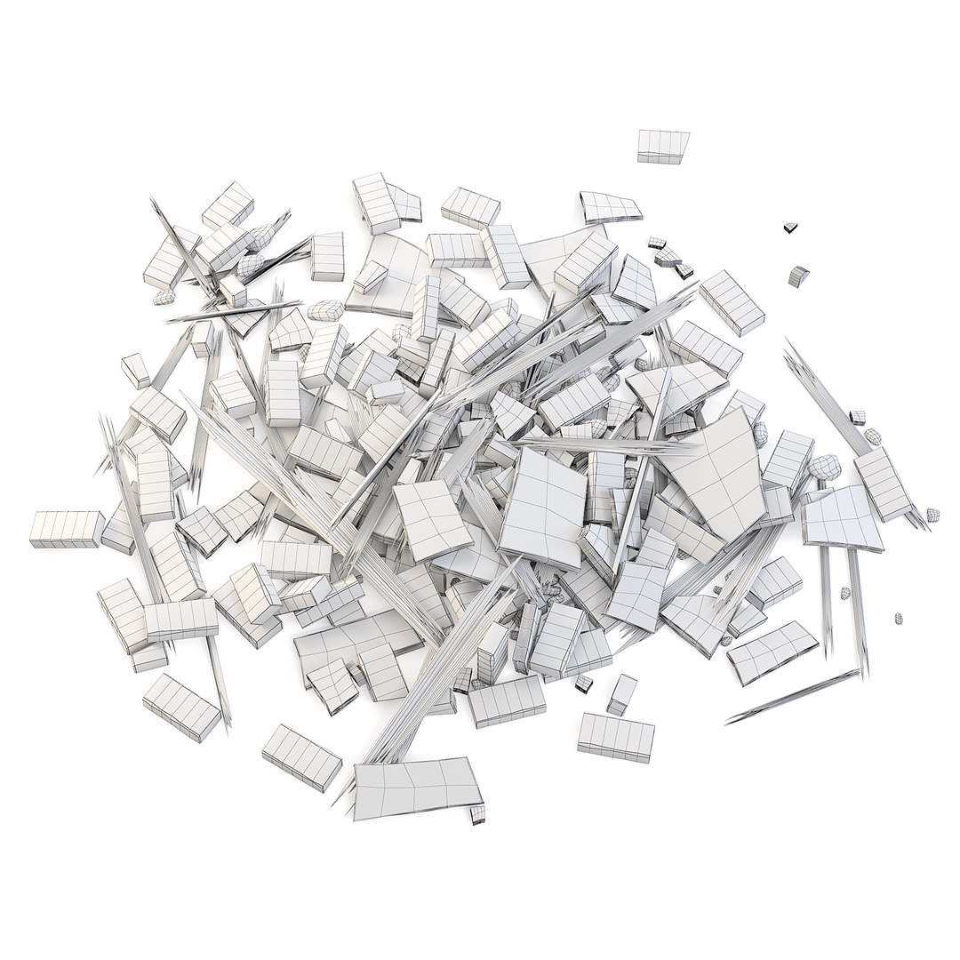 3D Rubble Large Model - TurboSquid 2255786