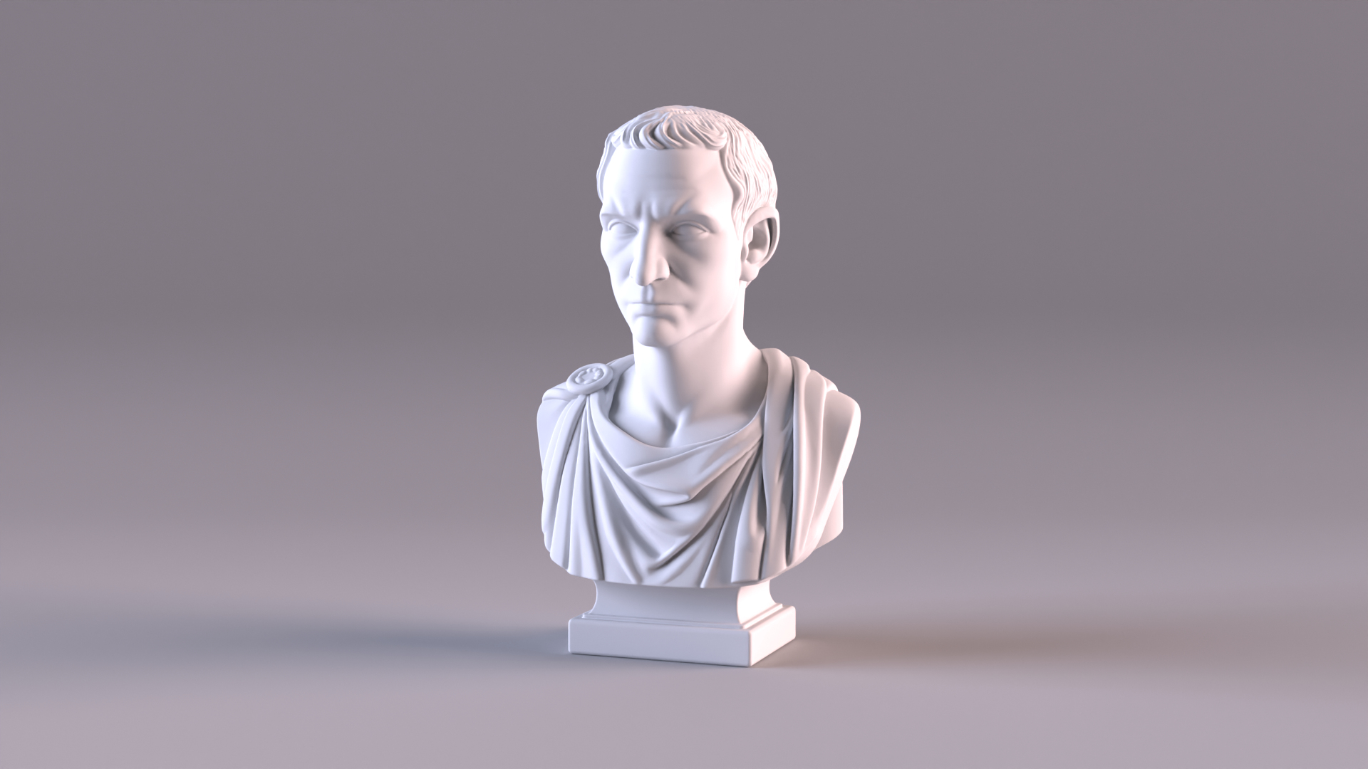 Julius Caesar Bust Sculpture 3D Print Model STL File Printable Bust ...