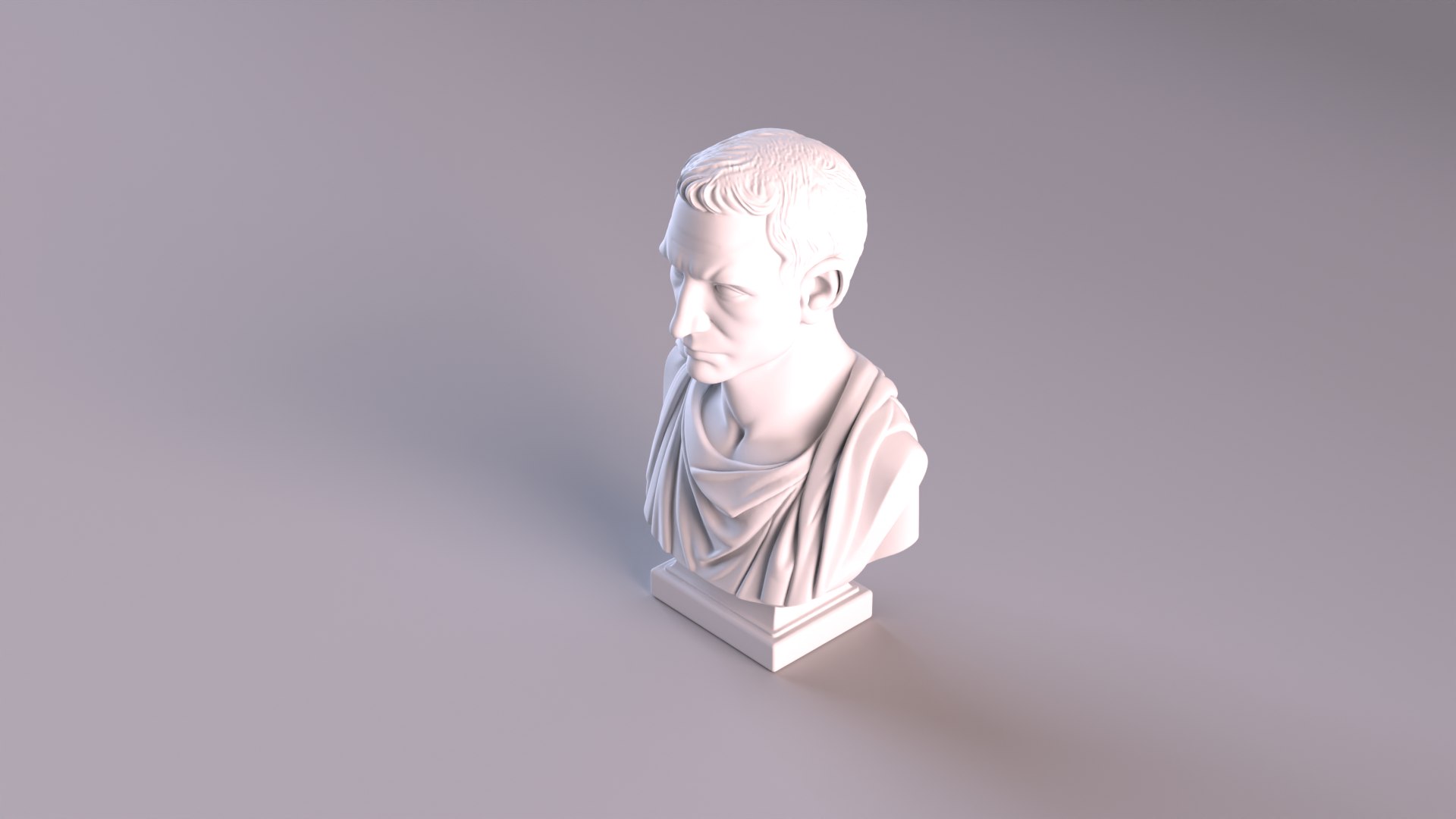 Julius Caesar Bust Sculpture 3D Print Model STL File Printable Bust ...