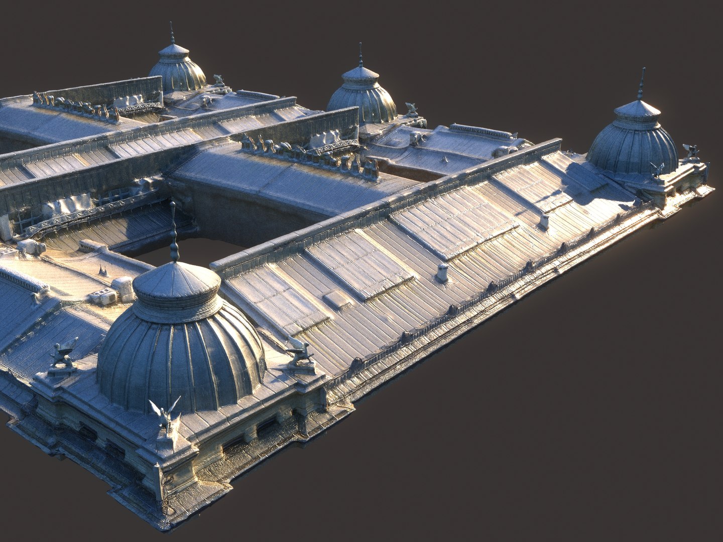 3D roof building model - TurboSquid 1410028