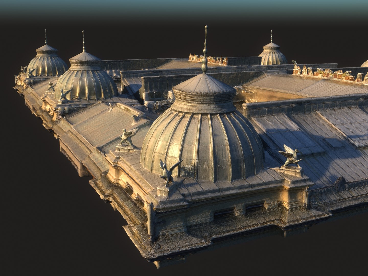3D roof building model - TurboSquid 1410028