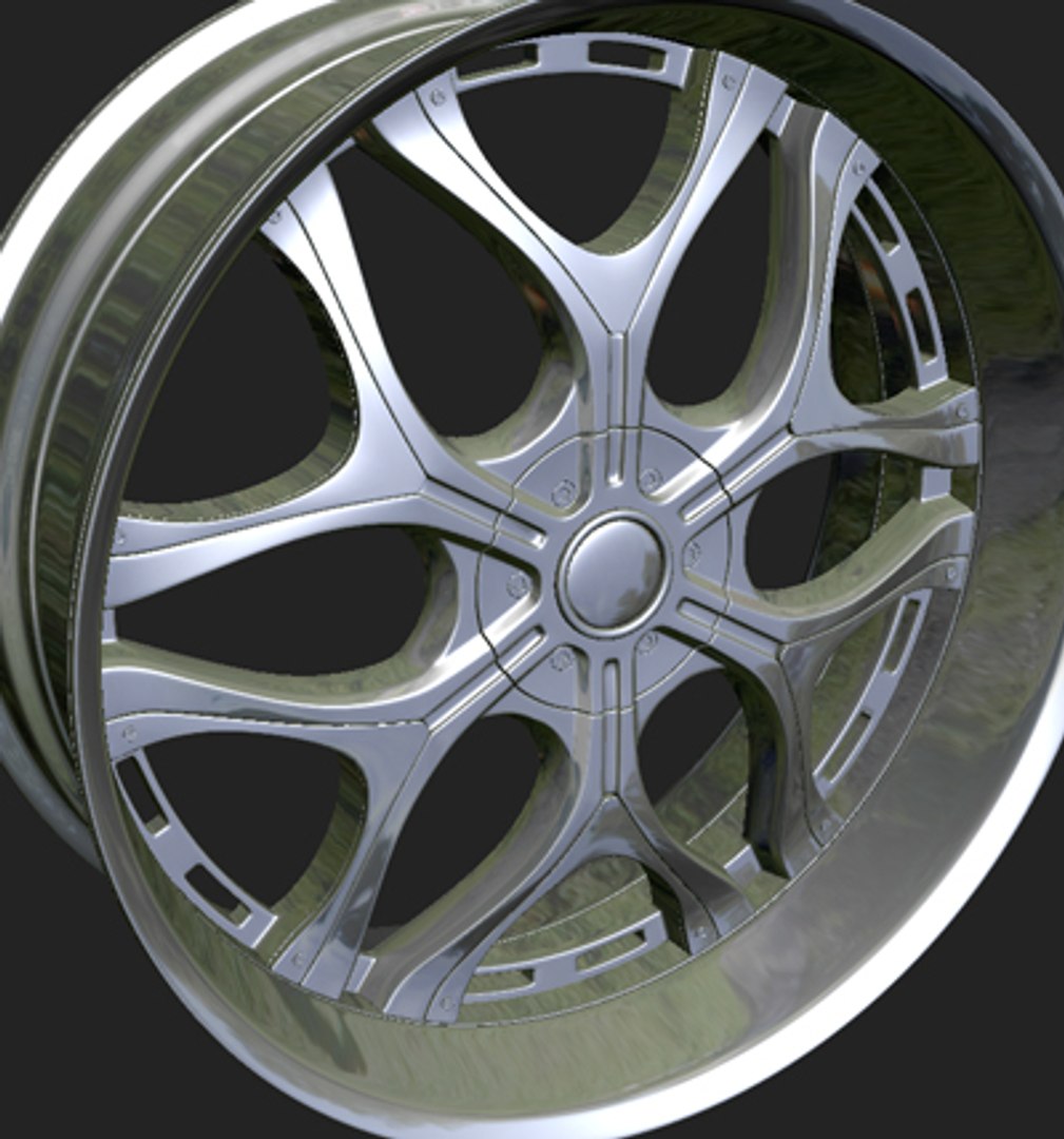 wheels rim 3d obj