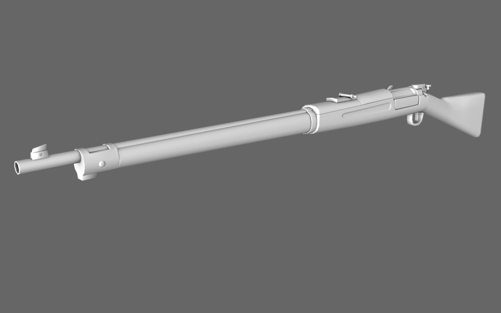 Krag Rifle 3d Obj