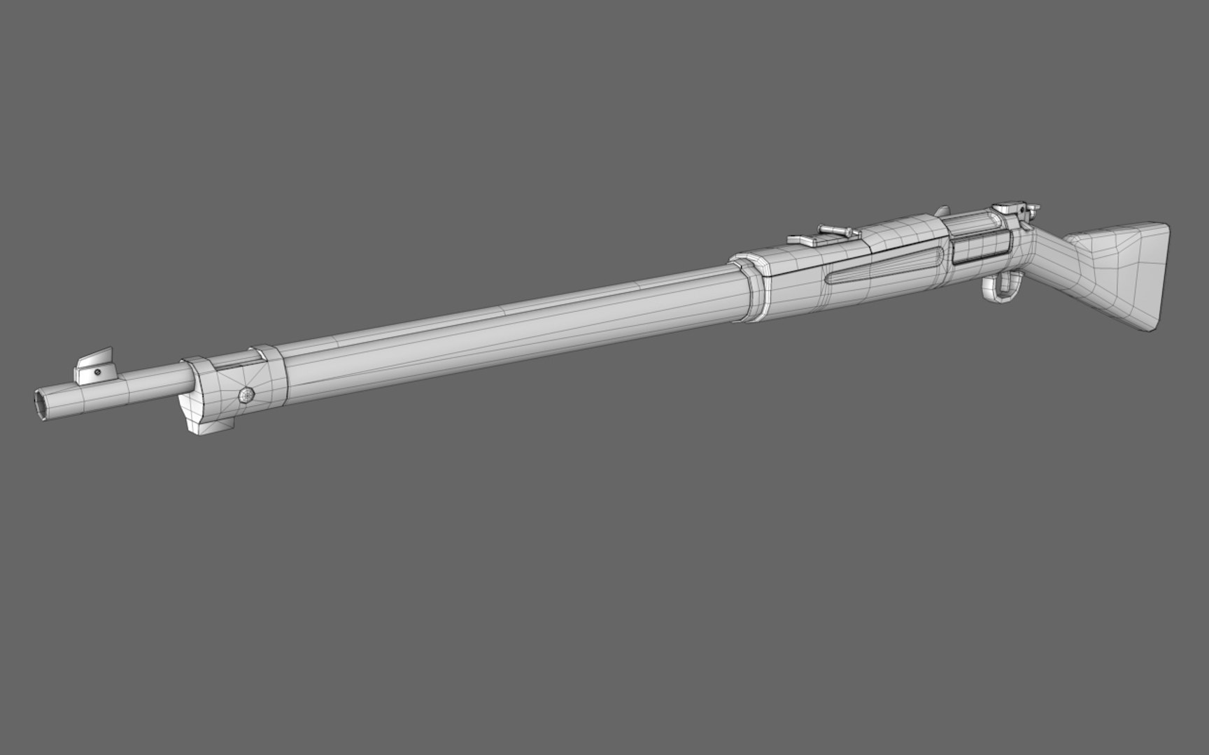 Krag Rifle 3d Obj