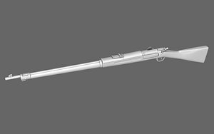 3d Model Krag Rifle Pbr