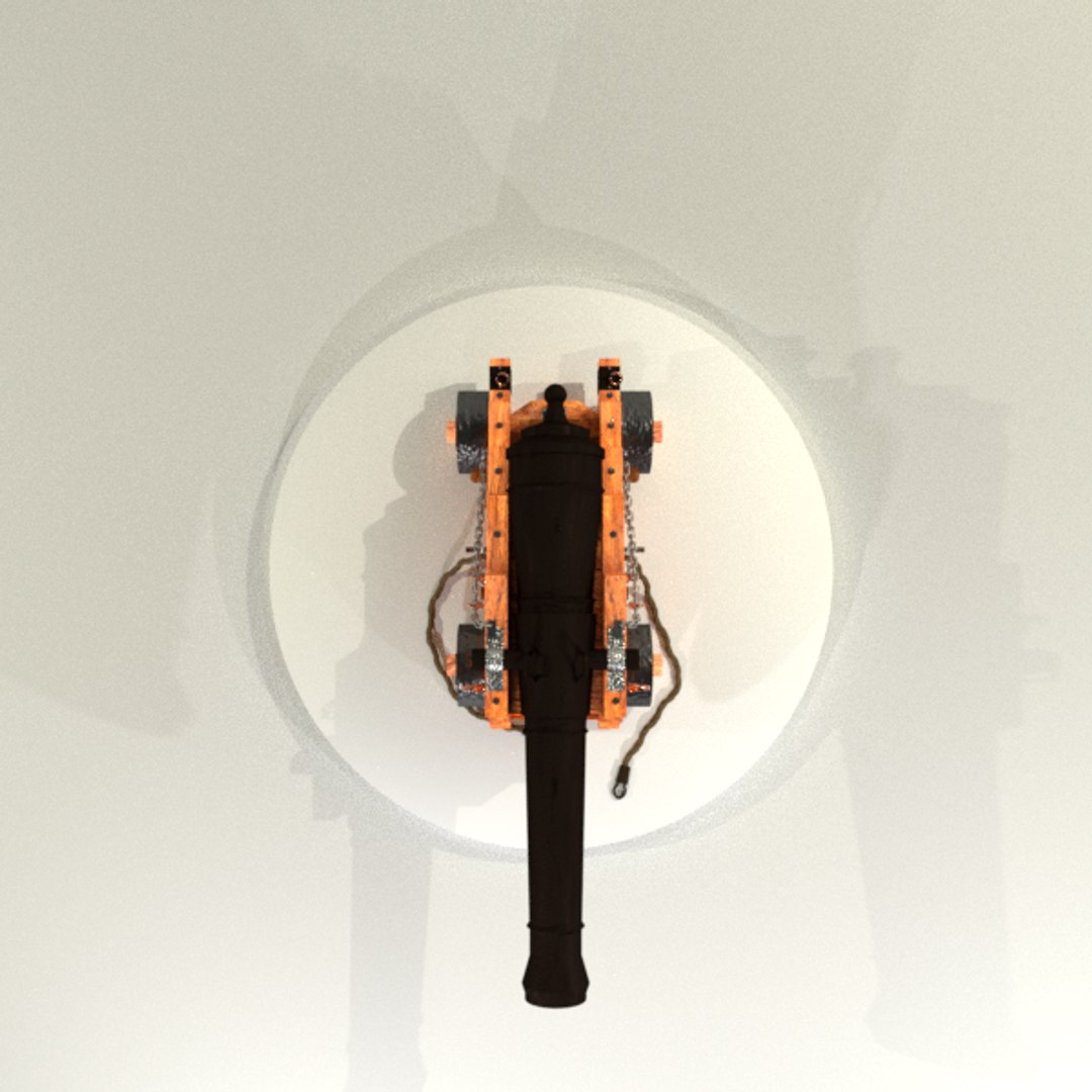 3d Realistic Medieval Cannon Model