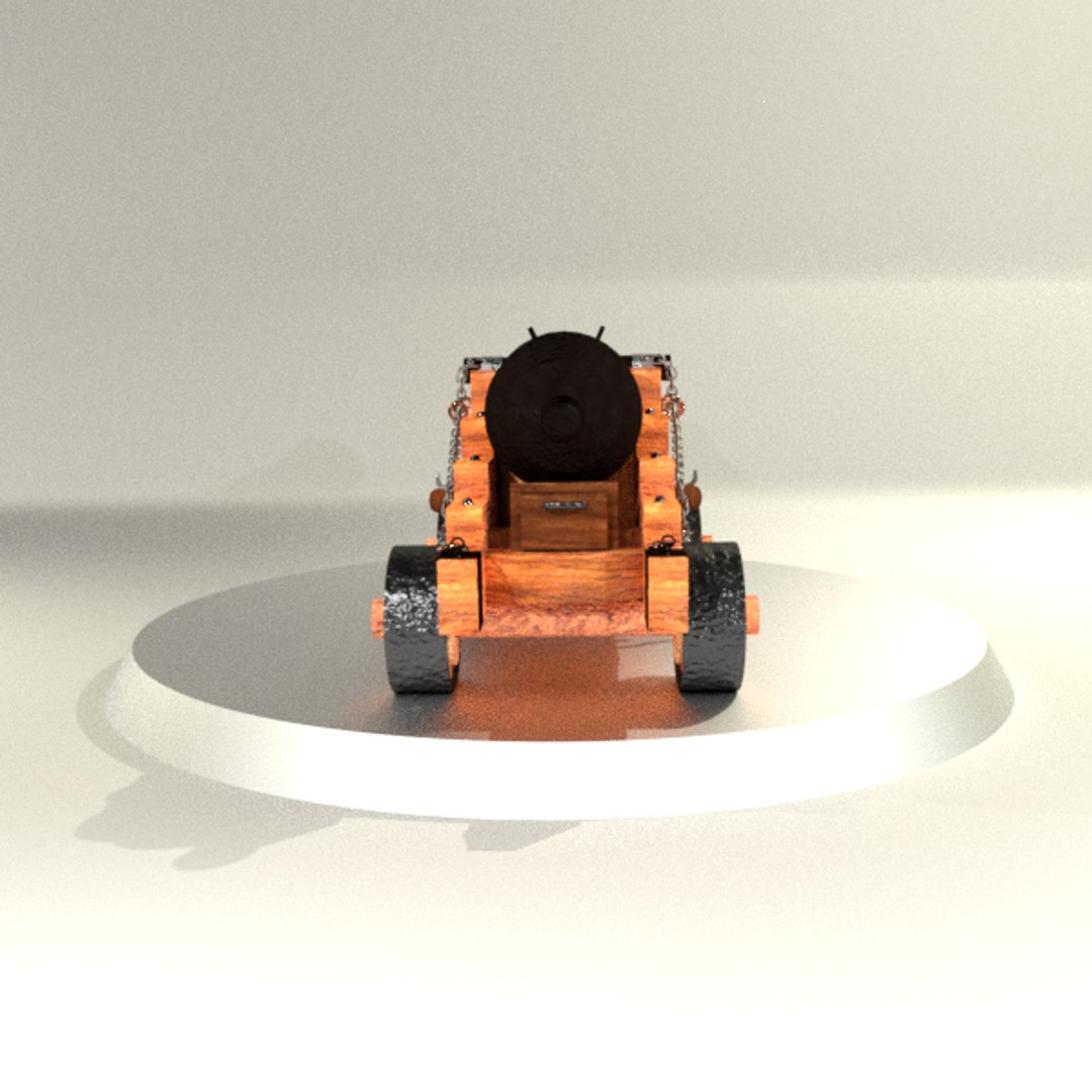 3d Realistic Medieval Cannon Model