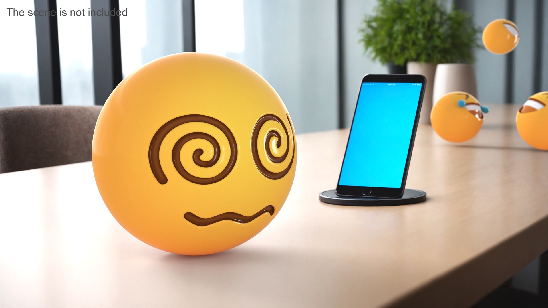 Emoji Spiral Eyes Face 3D Model - TurboSquid 2240513