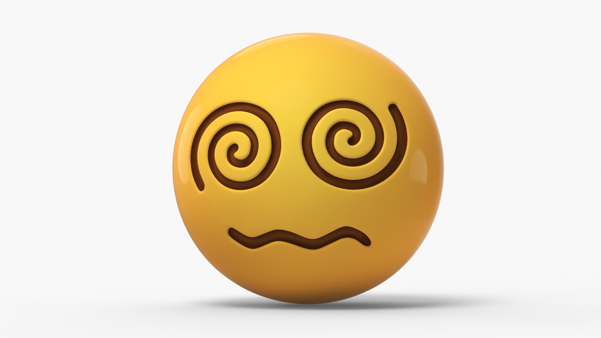 Emoji Spiral Eyes Face 3D Model - TurboSquid 2240513