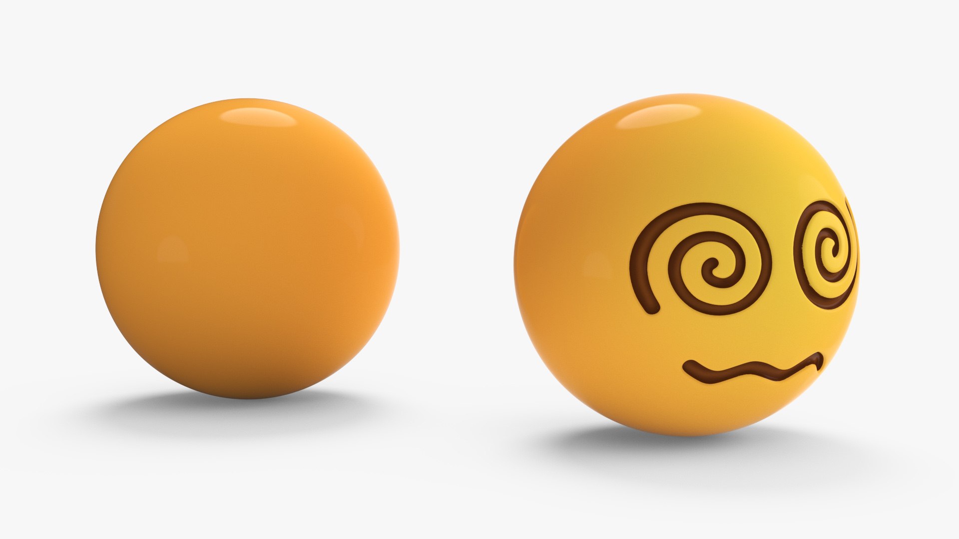 Emoji Spiral Eyes Face 3D Model - TurboSquid 2240513