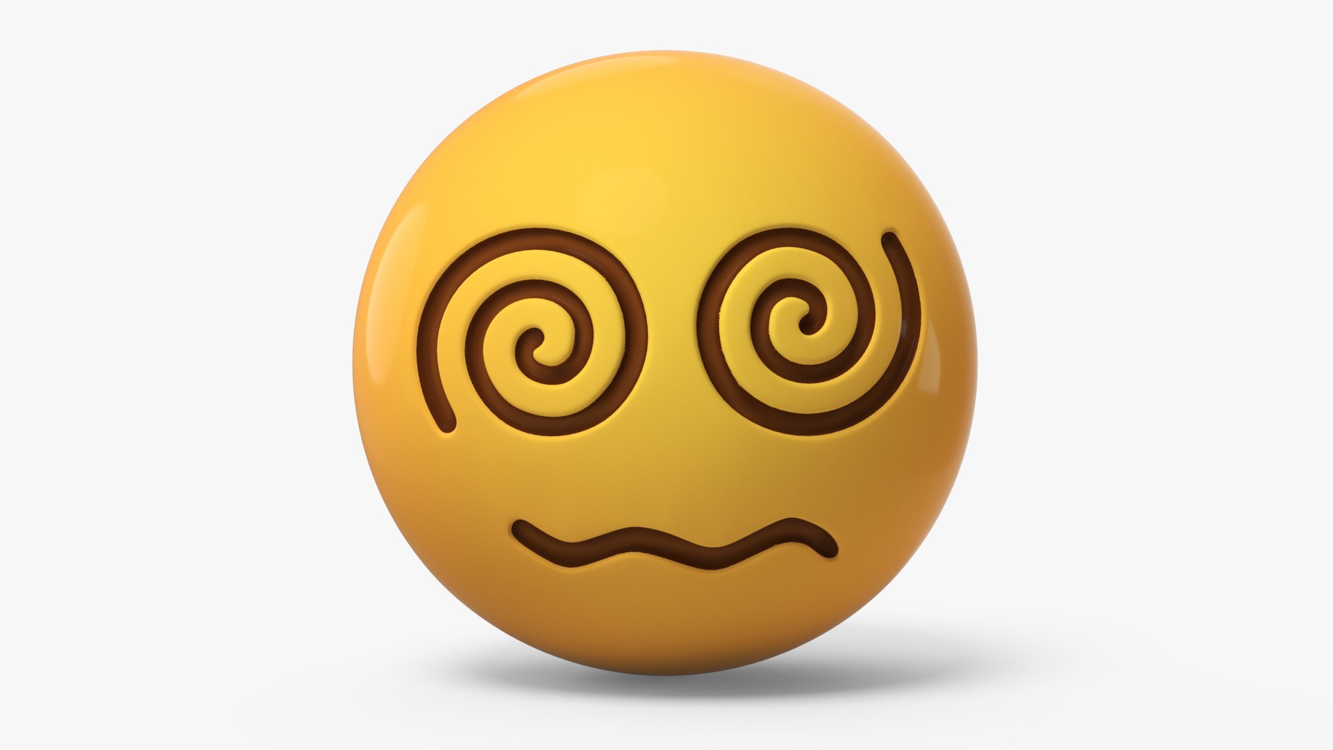 Emoji Spiral Eyes Face 3D Model - TurboSquid 2240513