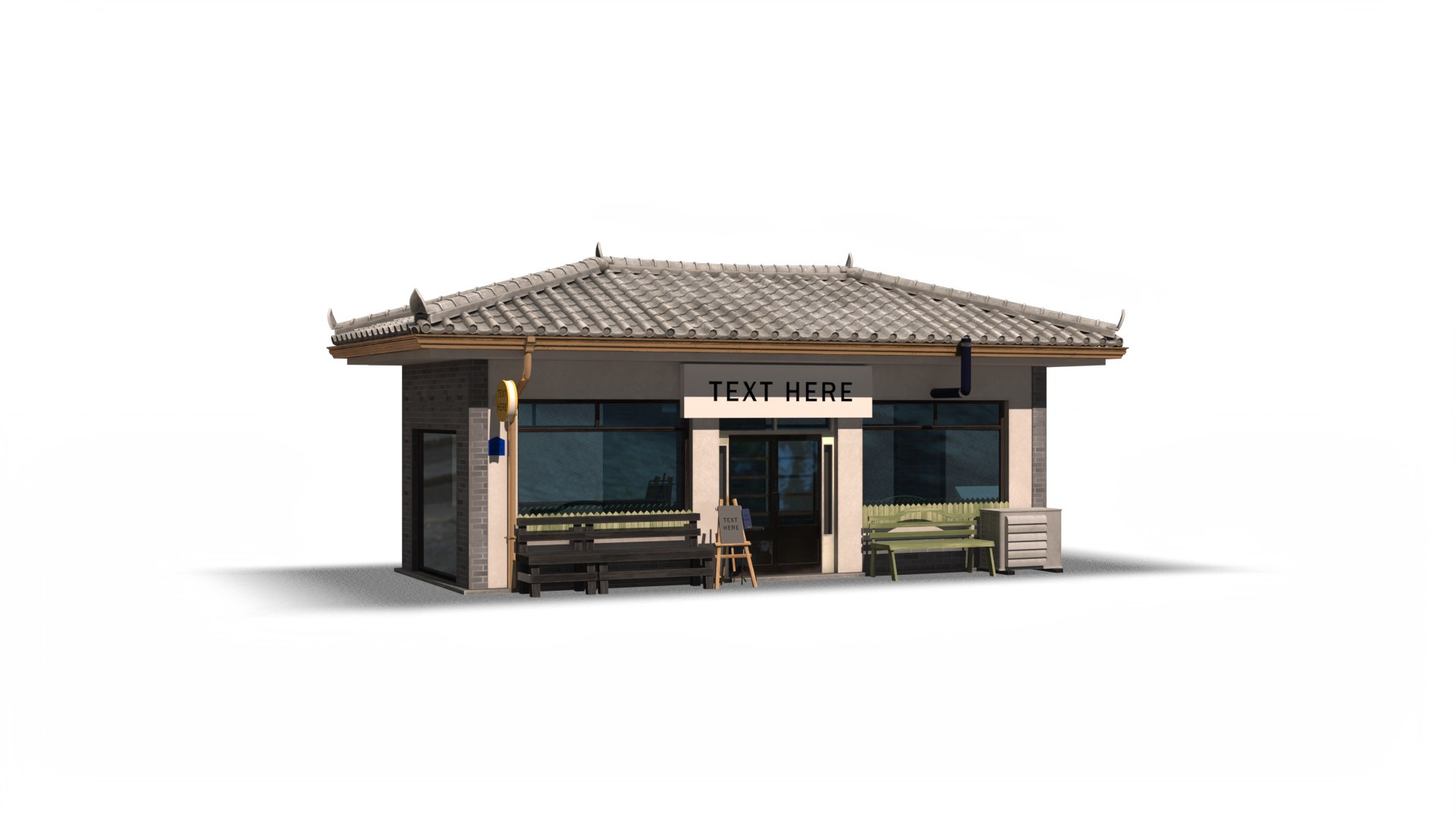 3D Model LowPoly Building In Korea 14 - TurboSquid 2226134