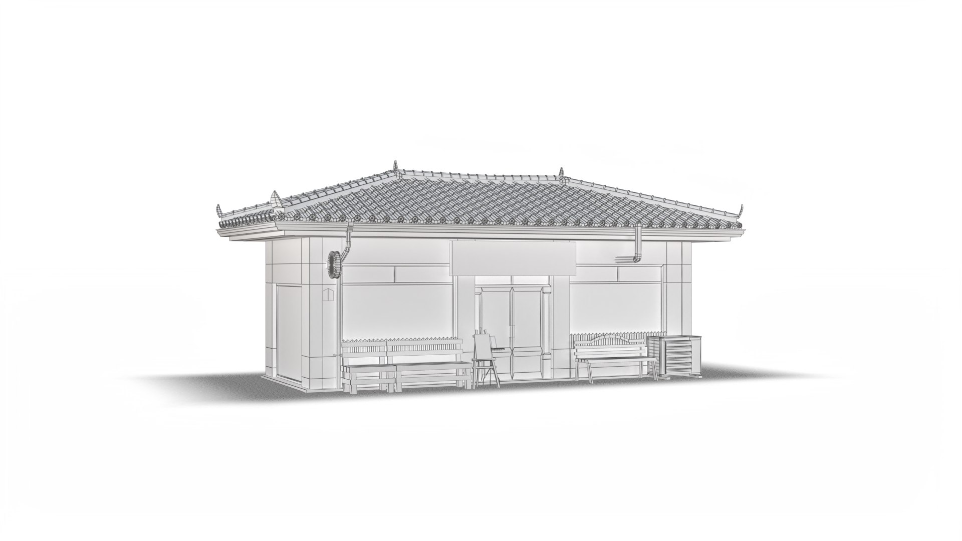 3D Model LowPoly Building In Korea 14 - TurboSquid 2226134