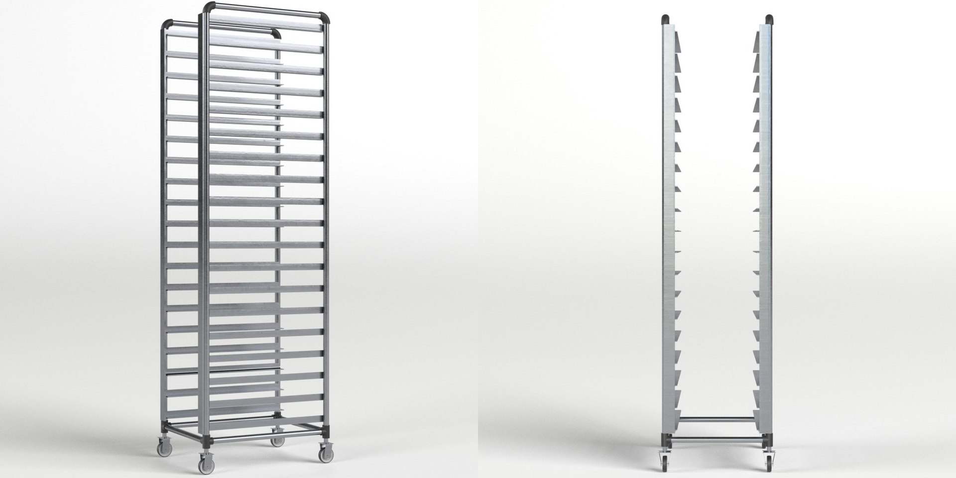 3D Canteen Tray Trolley - TurboSquid 1626685