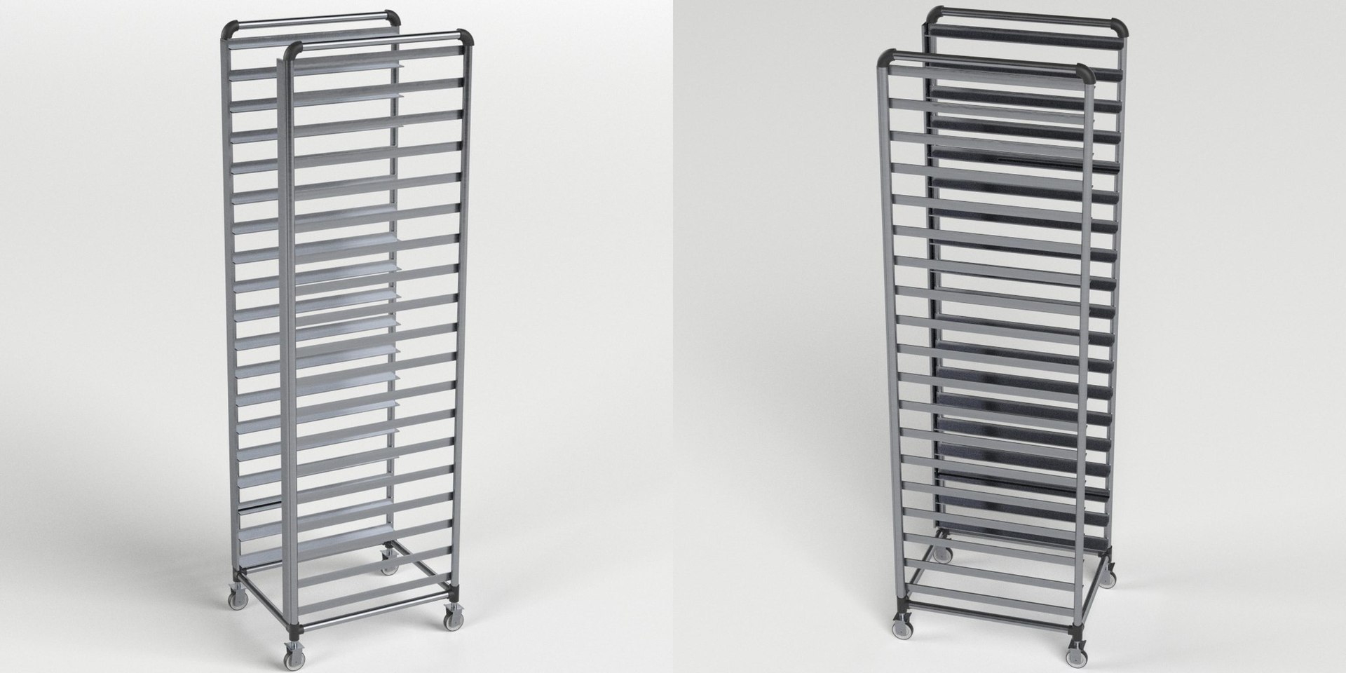 3D Canteen Tray Trolley - TurboSquid 1626685