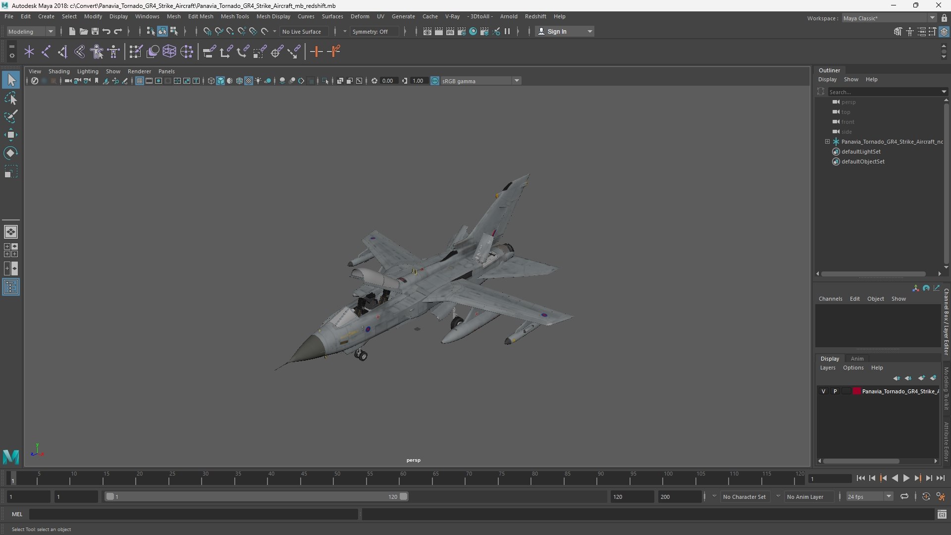 Panavia Tornado GR4 Strike Aircraft 3D Model - TurboSquid 2540369
