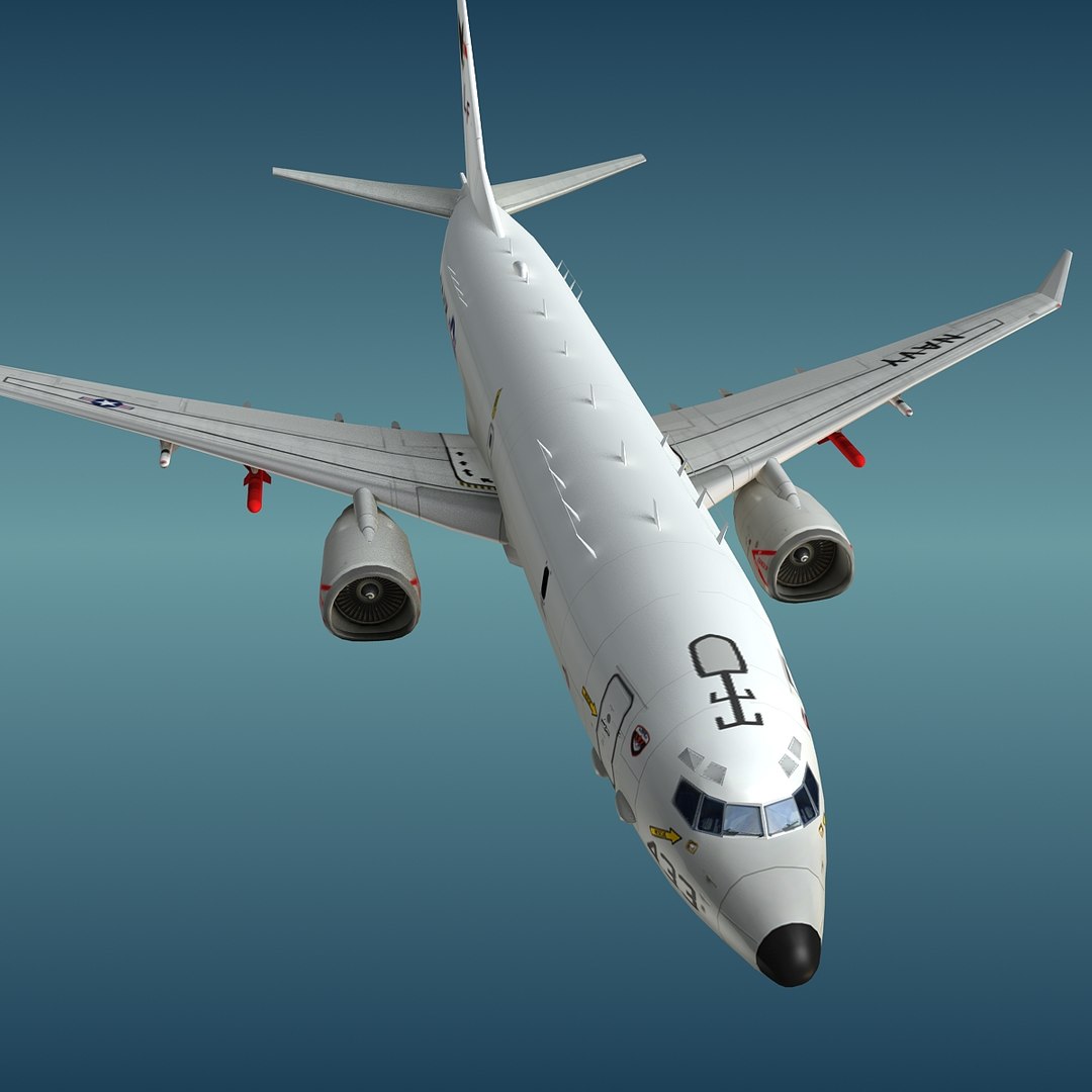 3d p-8 poseidon flight position model
