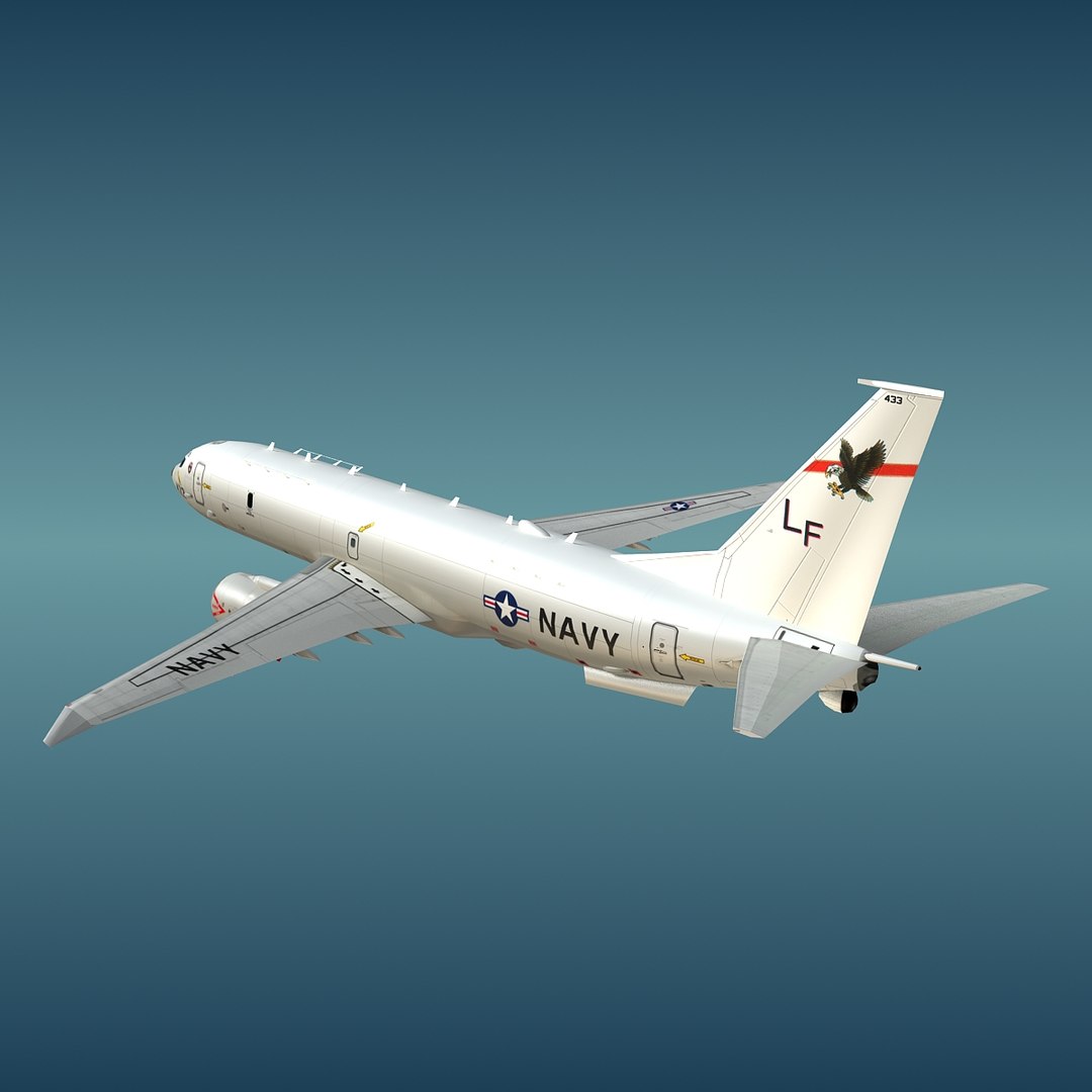 3d p-8 poseidon flight position model