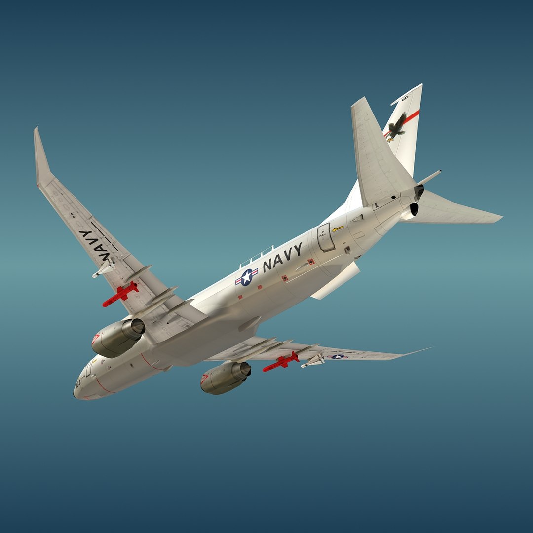 3d p-8 poseidon flight position model