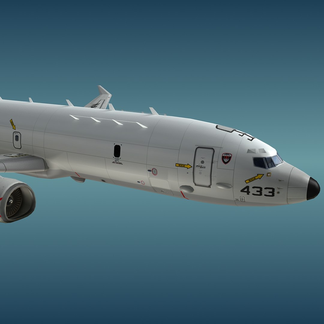 3d p-8 poseidon flight position model