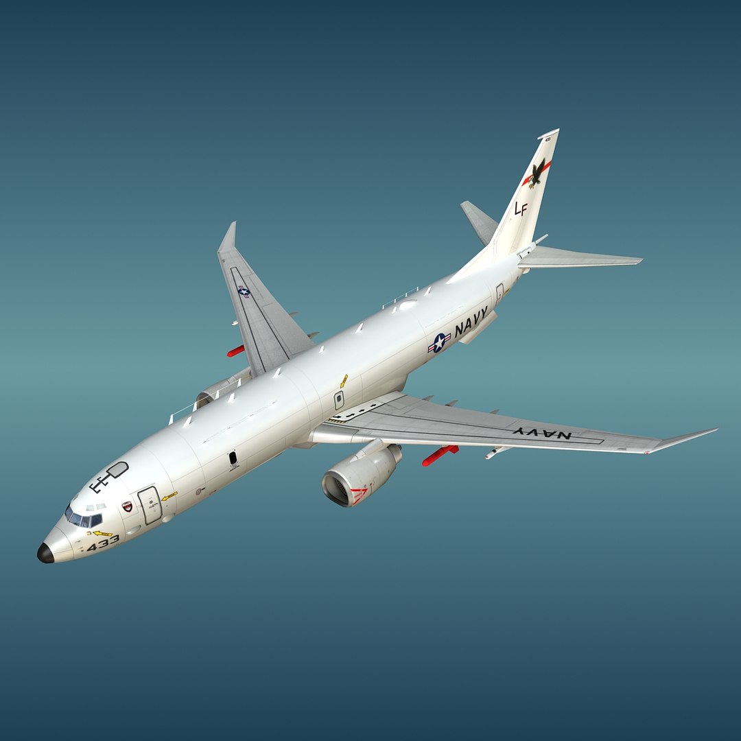 3d p-8 poseidon flight position model