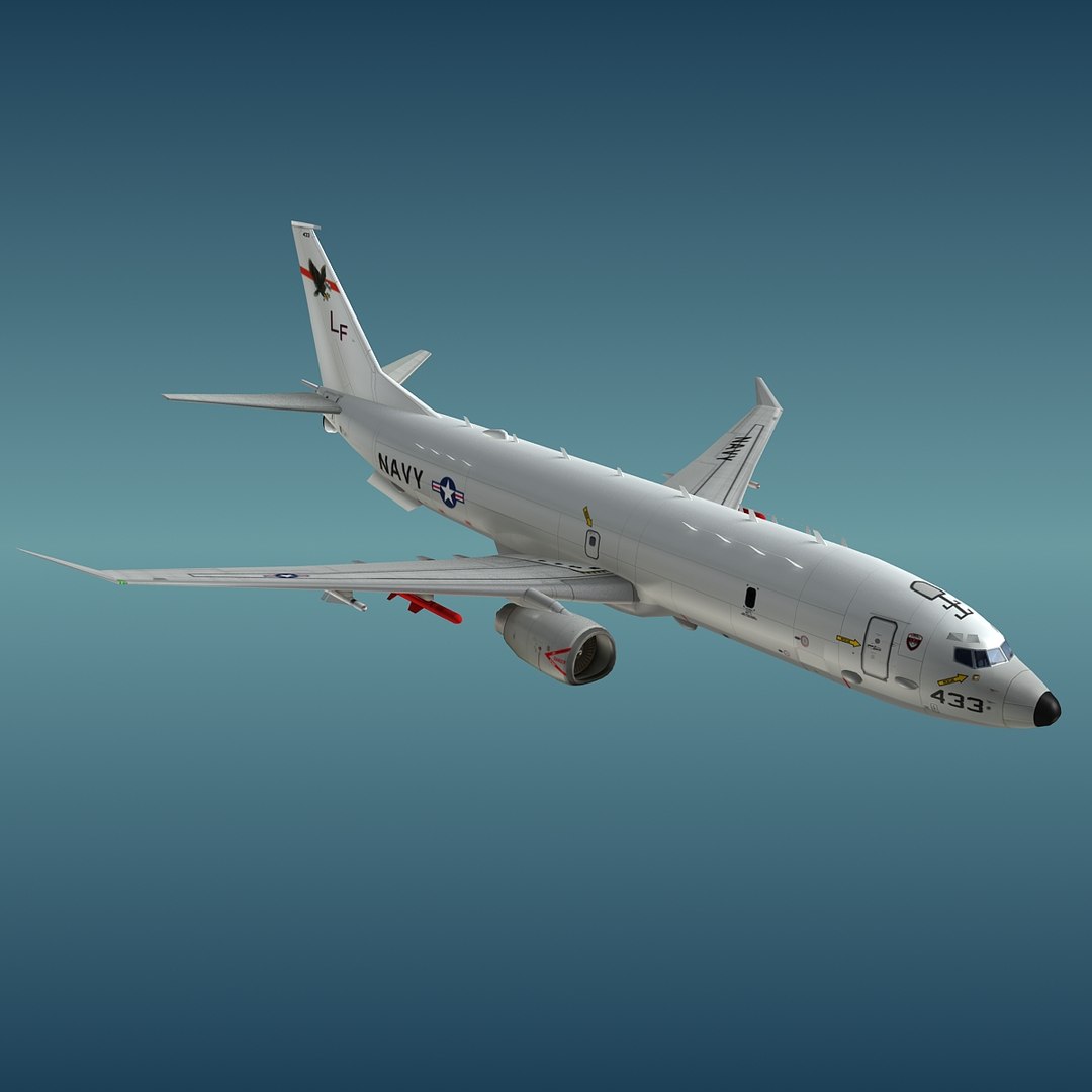 3d p-8 poseidon flight position model