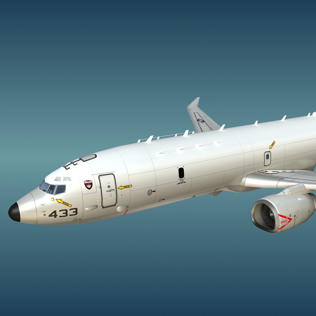 3d p-8 poseidon flight position model