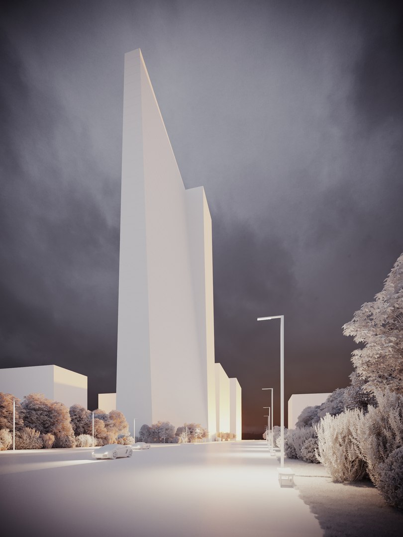 Exterior night scene 3D model - TurboSquid 1853067