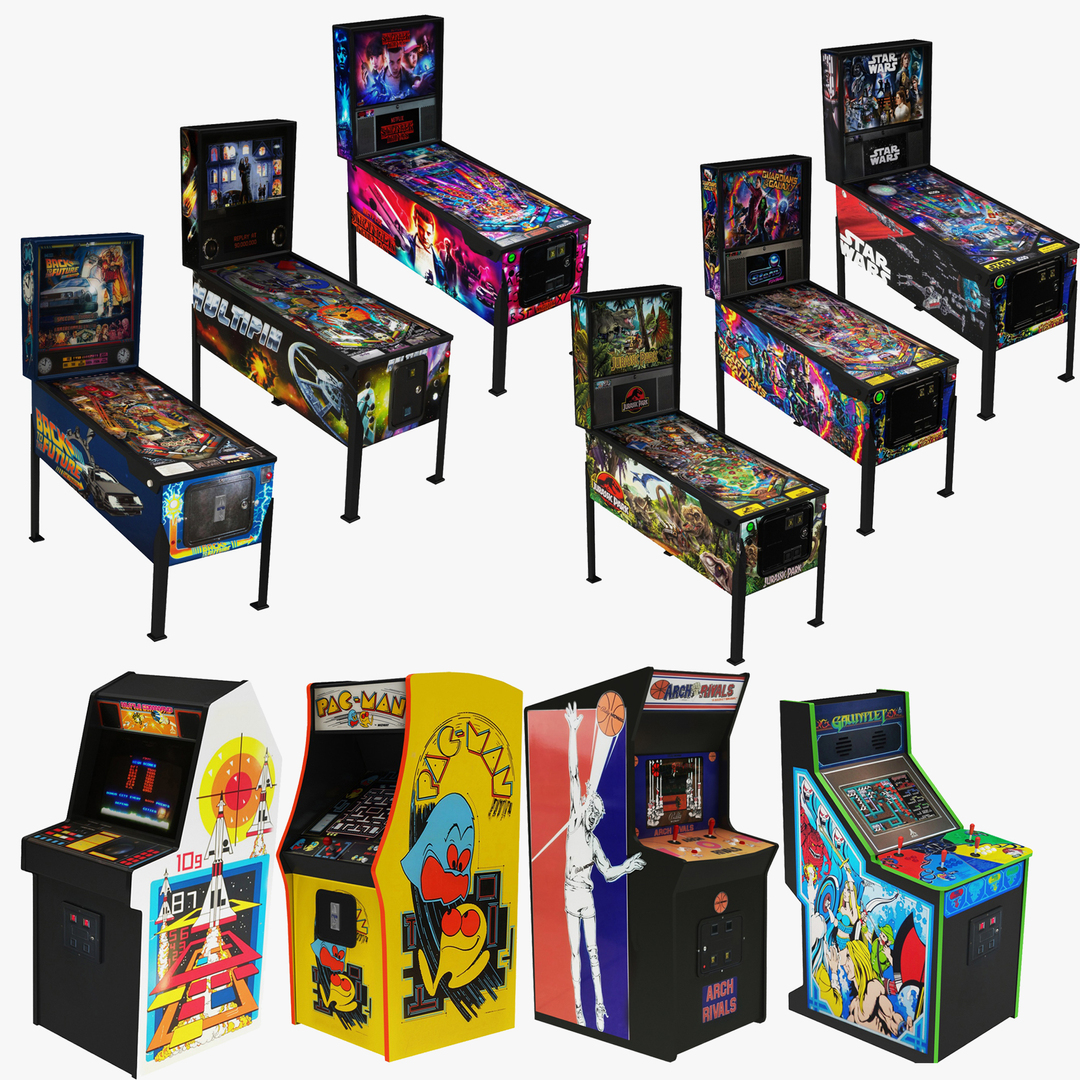 Arcade retro pinball 10 3D model - TurboSquid 1503713