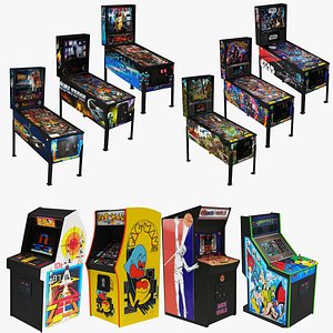 retro arcade 3d model